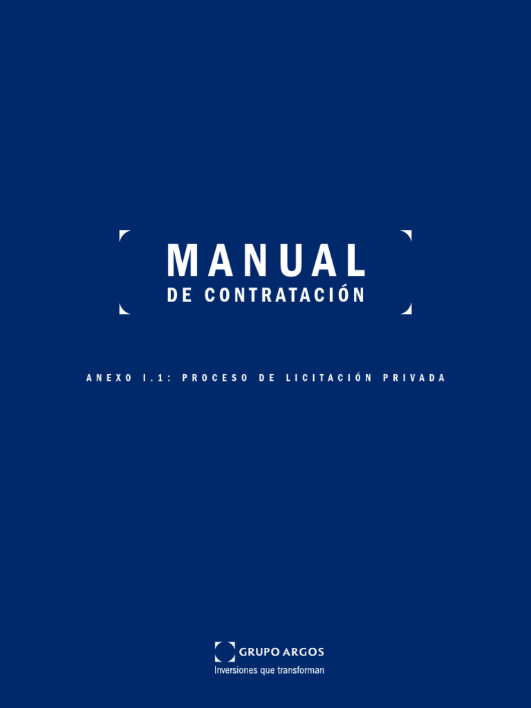 Grupo Argos Manual de Contratacion Anexo 1 1 | PDF
