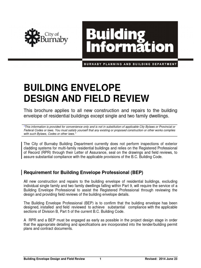 Multi-Family Building Envelope Guide | PDF | Building Code