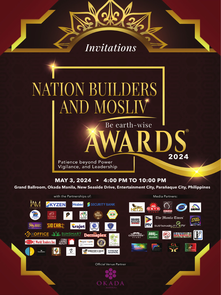Nation Builders and Mosliv Awards Invitation Program | PDF