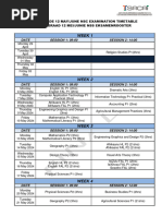 2024 NSC Final Grade 12 Exam Timetable | PDF | Educational Stages