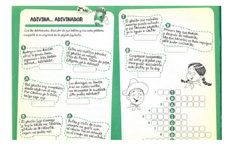 Crucigrama Tradiciones | PDF