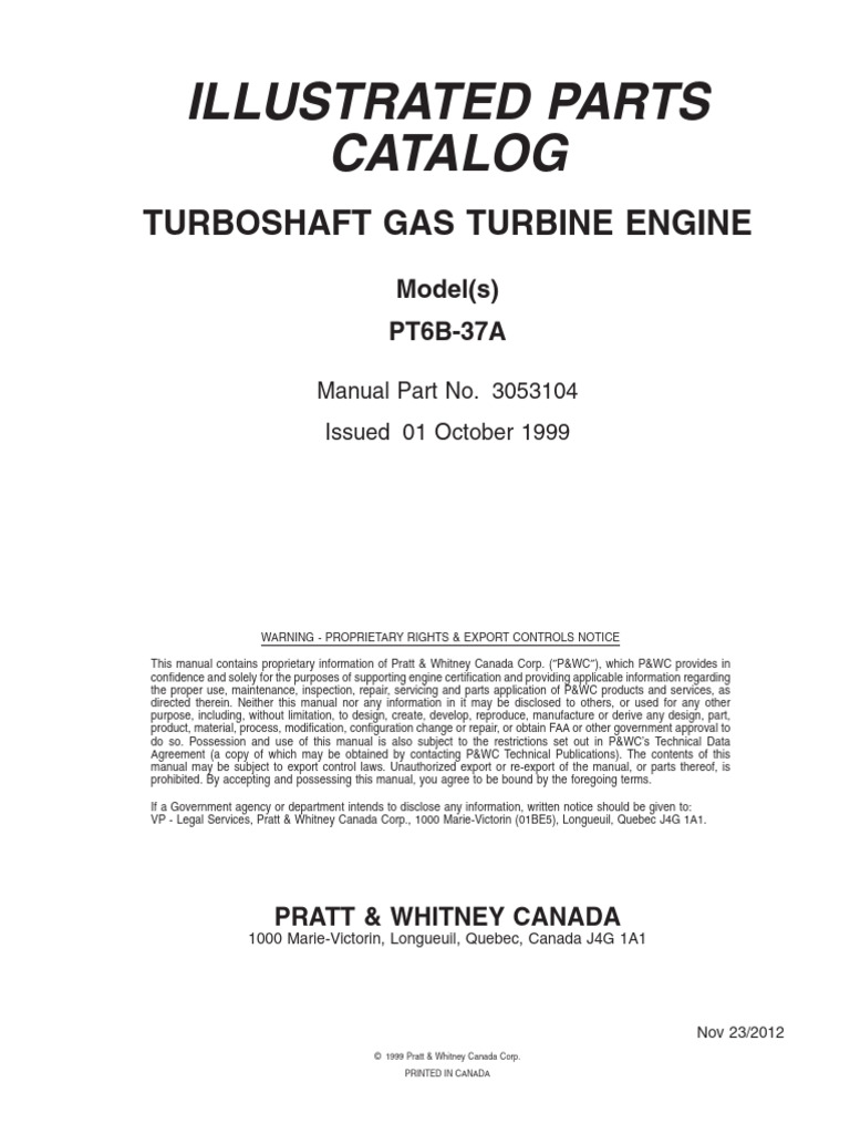 Ipc Pt6b 37a | PDF | Gas Turbine | Rotating Machines
