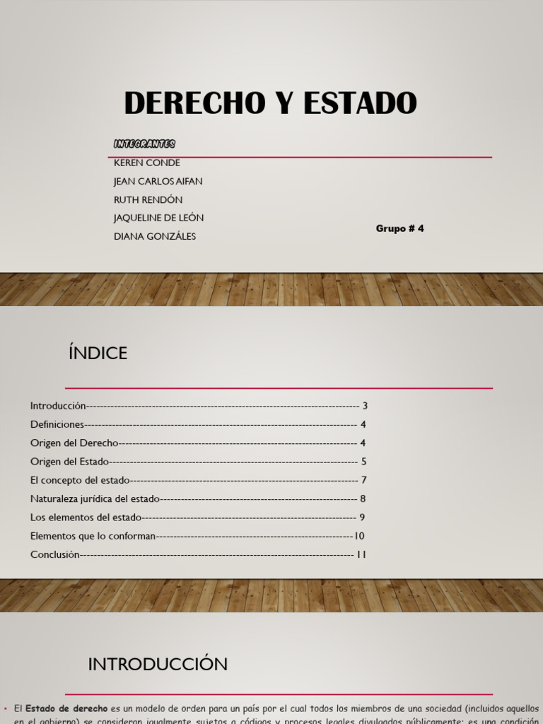 Derecho Y Estado Grupo 4 Pdf Estado Política Educación En Artes