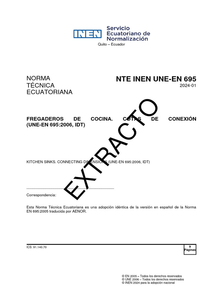 Nte Inen Une en 695 | PDF