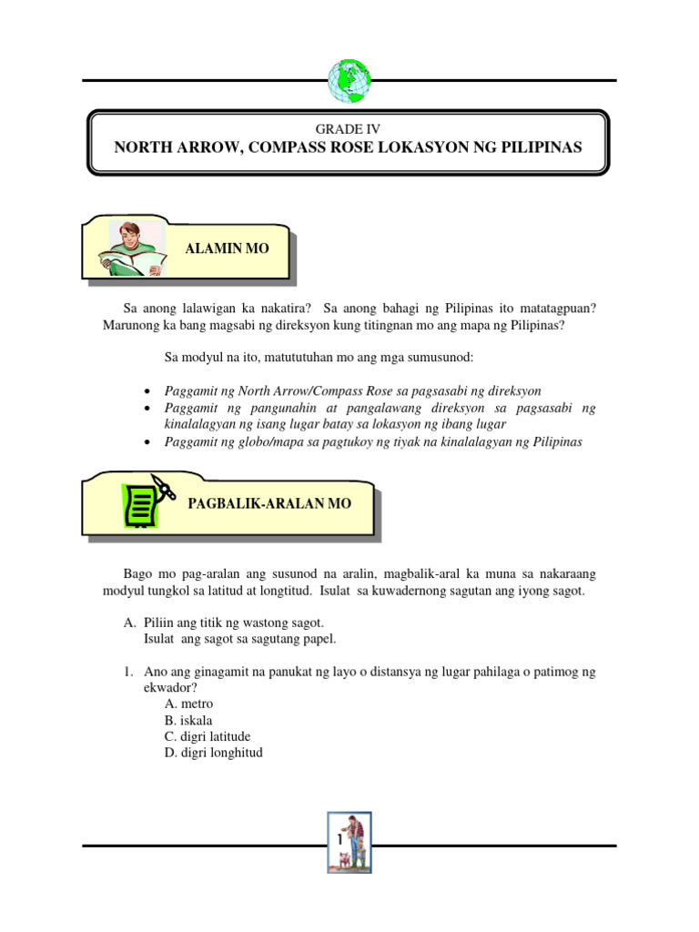 7 - North Arrow - Compass Rose - Lokasyon NG Pilipinas | PDF