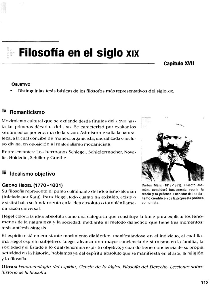 Filosofia Del Siglo Xix | PDF