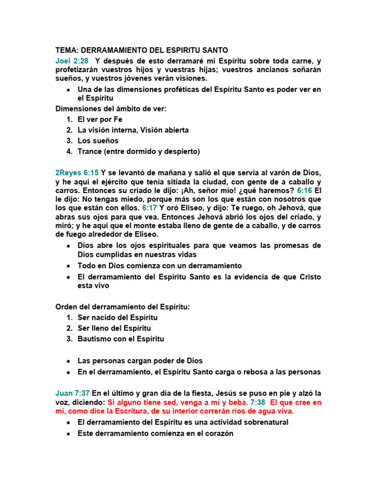 DERRAMAMIENTO DEL ESPIRITU SANTO 40623 | PDF | Cristo (título ... DERRAMAMIENTO DEL ESPIRITU SANTO 40623 | PDF | Cristo (título ...