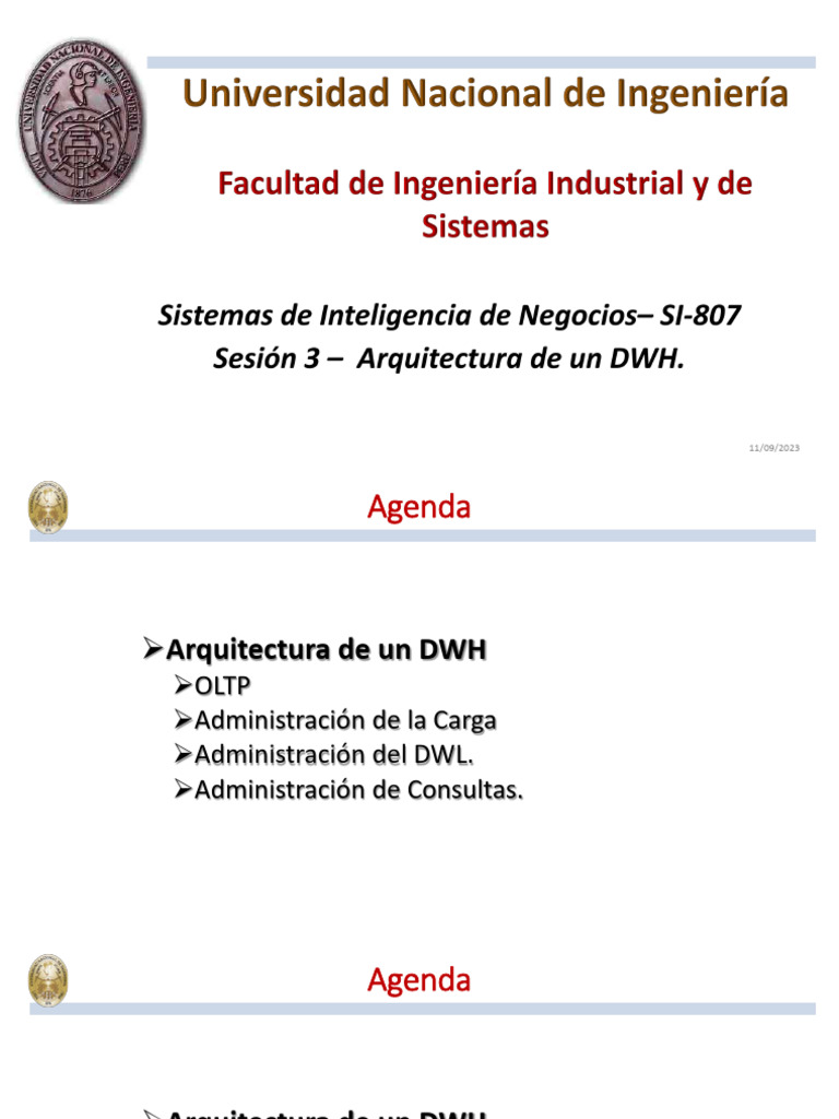 Sesión 3 - Arquitectura de DWH | PDF | Gestión de la información ...