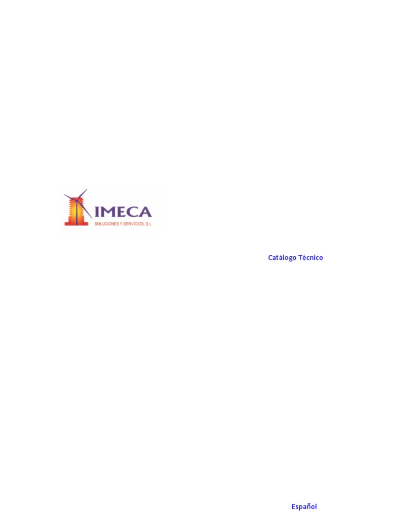 Catálogo Técnico Imeca - ESPAÑOL | PDF | Mecanizado | Revestimiento