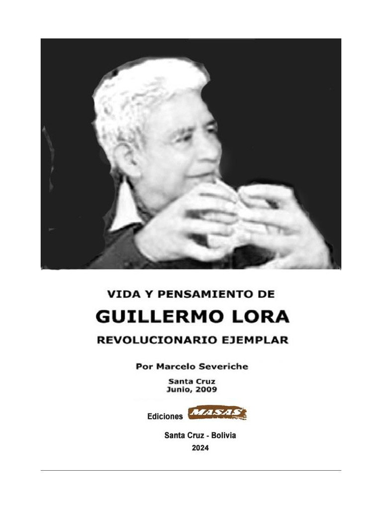 Vida y legado de Guillermo Lora | PDF | Bolivia | marxismo