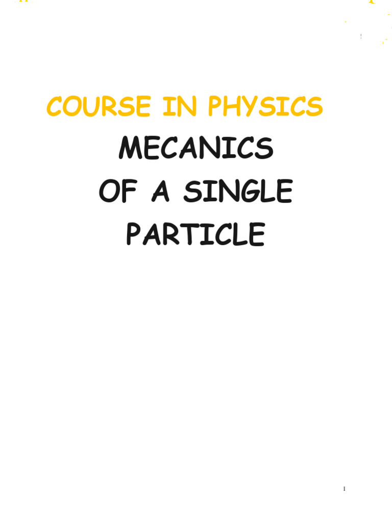 Cours Mech Part Icc Heker Ker | PDF | Force | Euclidean Vector