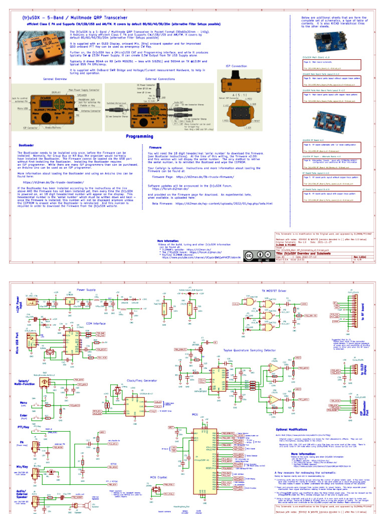 truSDX Main-RF Boards With Notes v1.0m | PDF