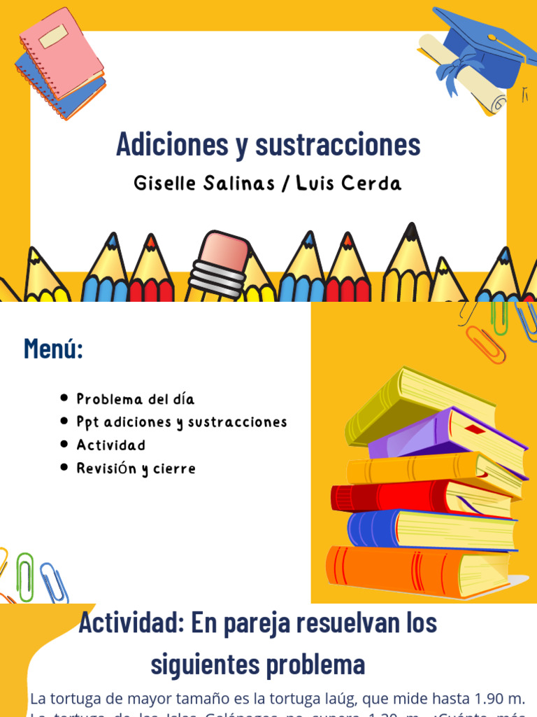 Adiciones y Sustracciones | PDF