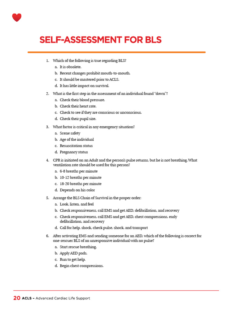 Acls Questions | PDF