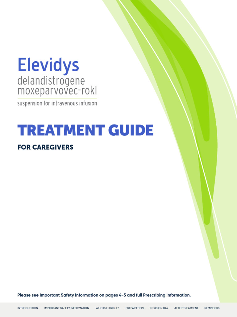 Elevidys Treatment Guide For Caregivers | PDF | Intravenous Therapy ...