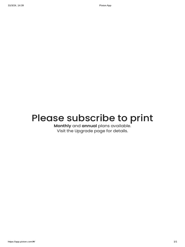 Pixton App Subscription Plans Overview | PDF | Social Science