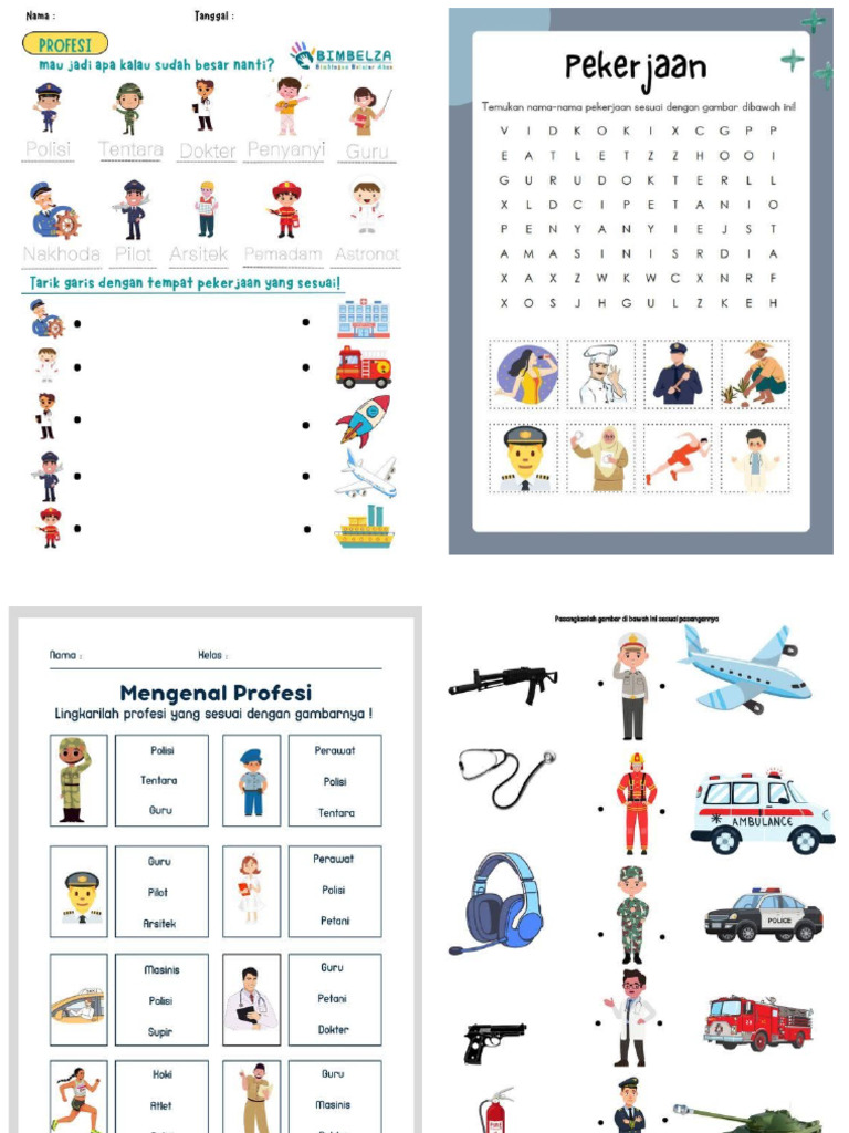 Worksheet Pekerjaan B Indo 1 | PDF