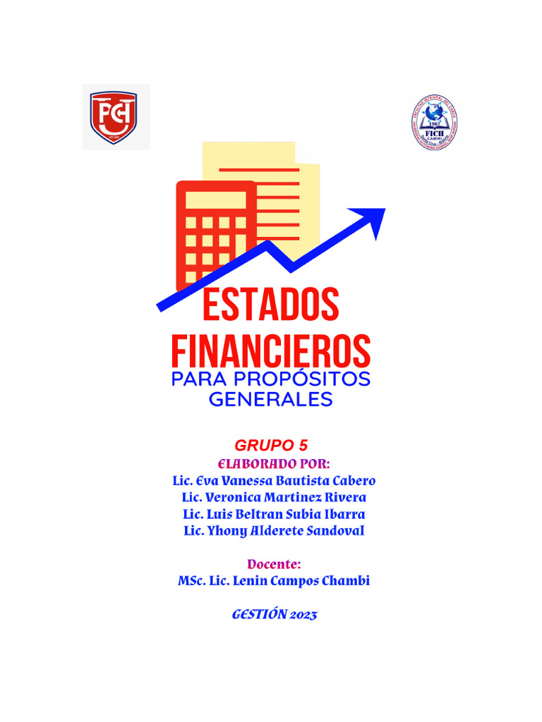 Grupo 5 Fich Los Estados Financieros para Propositos Generales | PDF ...