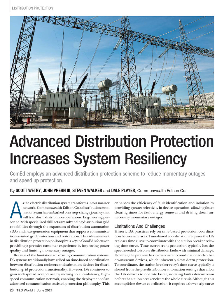 2021 - Advanced Distribution Protection | Download Free PDF ...