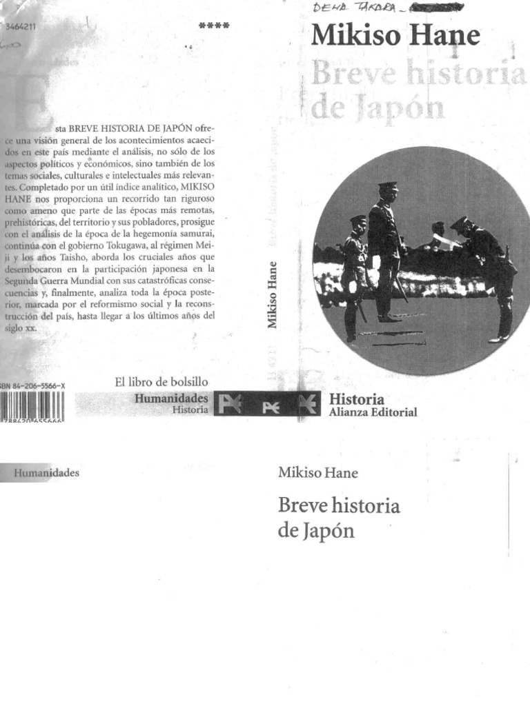 Breve Historia de Japon- Mikiso Hane | PDF Breve Historia de Japon- Mikiso Hane | PDF