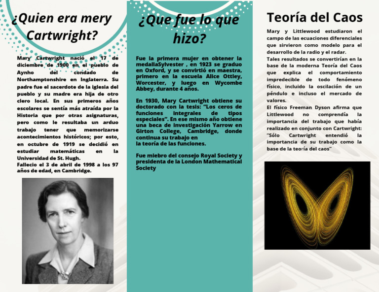 Mary Cartwright y la Teoría del Caos | PDF | Science