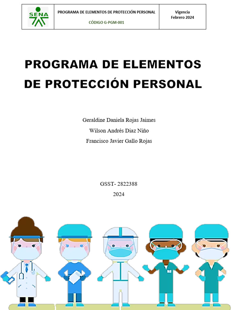 Programa de Epp - SST Sena | PDF | Guante