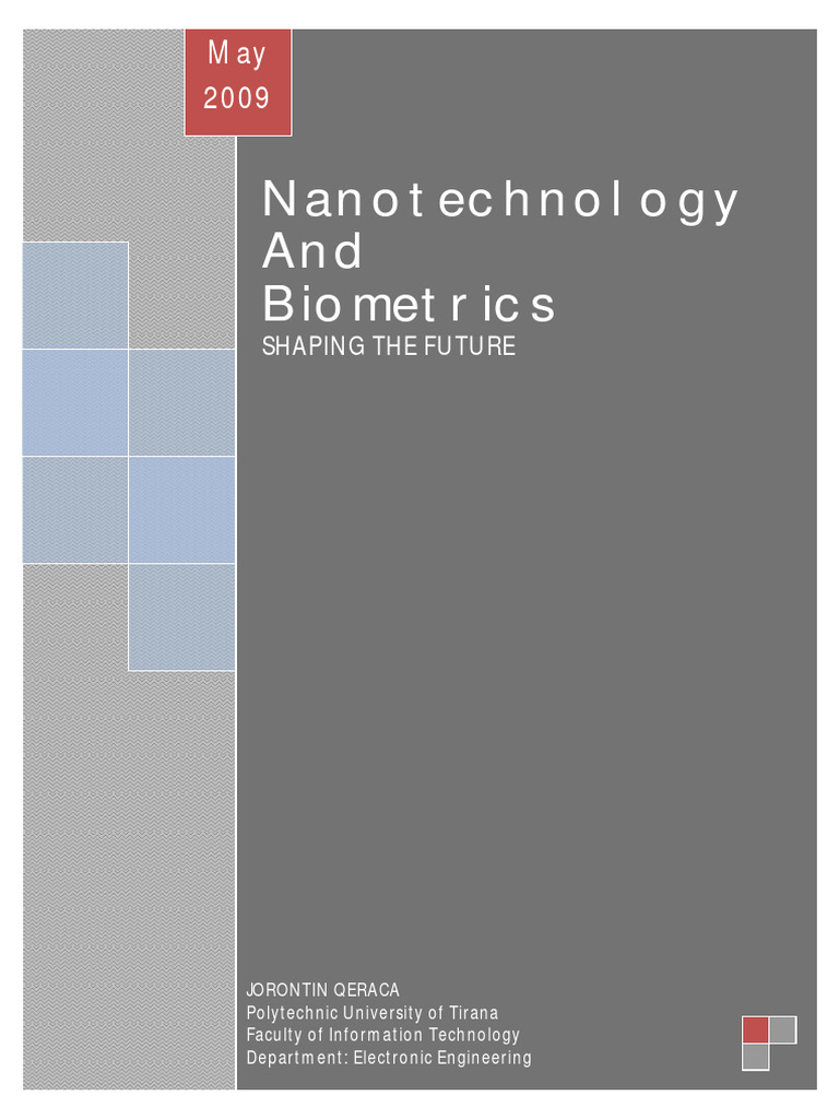 Nanotechnology and Biometrics | PDF | Nanotechnology | Materials
