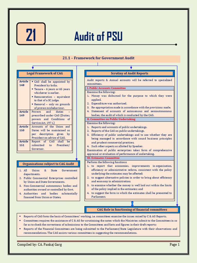Chapter 21 Audit of PSU | PDF | Audit | Business