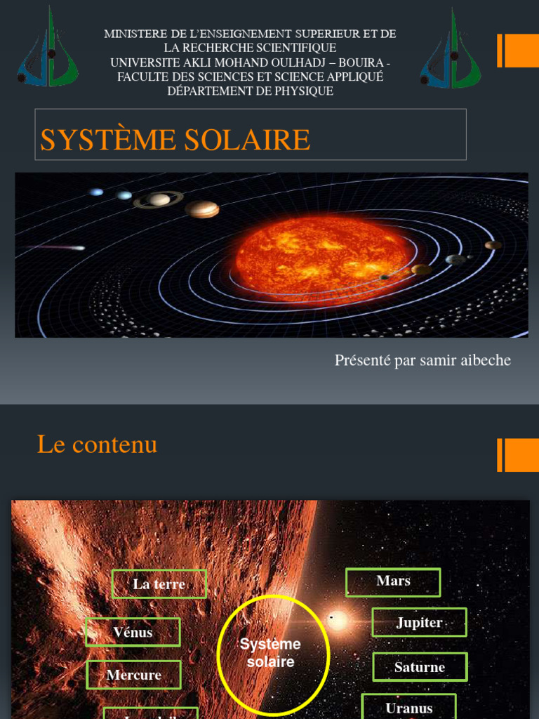 Découverte du Système Solaire | PDF | Système solaire | Planètes