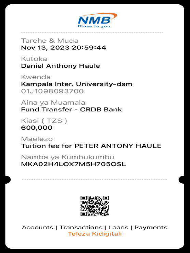 Payment Slip 2 | PDF