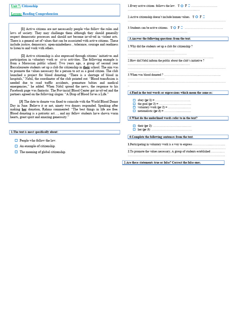 Reading Citizenship | PDF | Citizenship