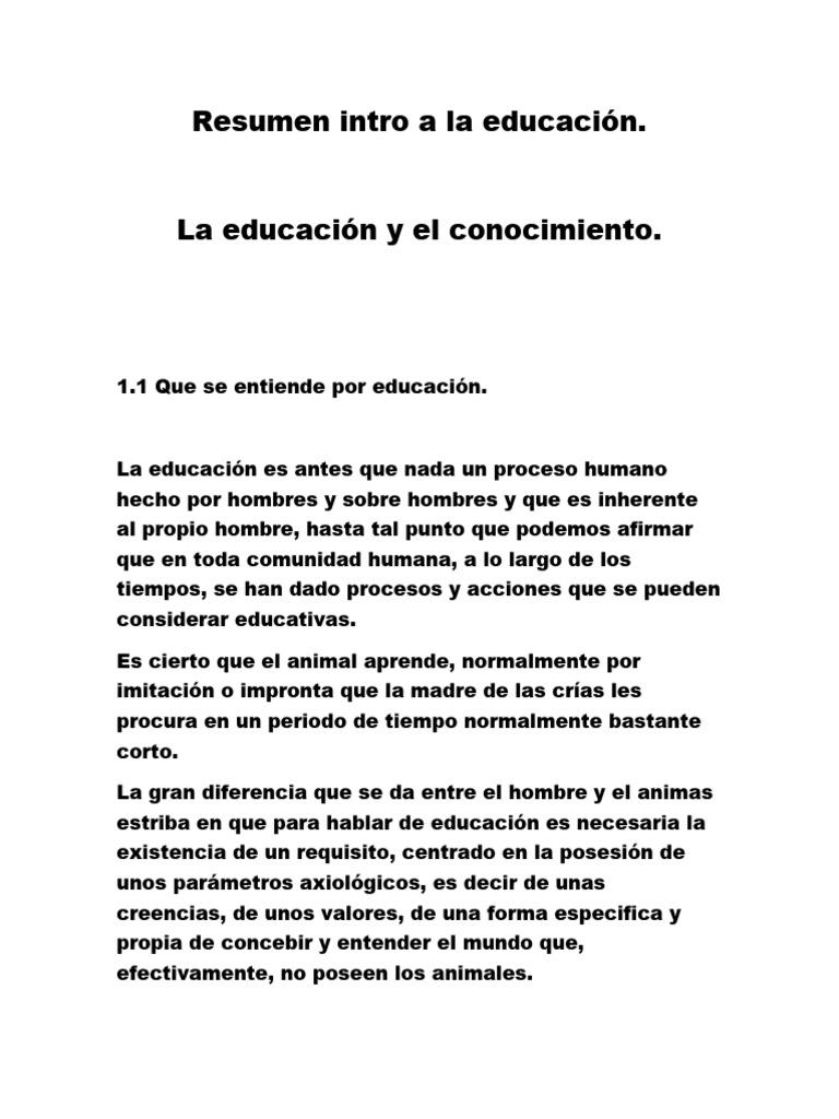Conceptos Clave de la Educación Integral | PDF | Aprendizaje | Conocimiento