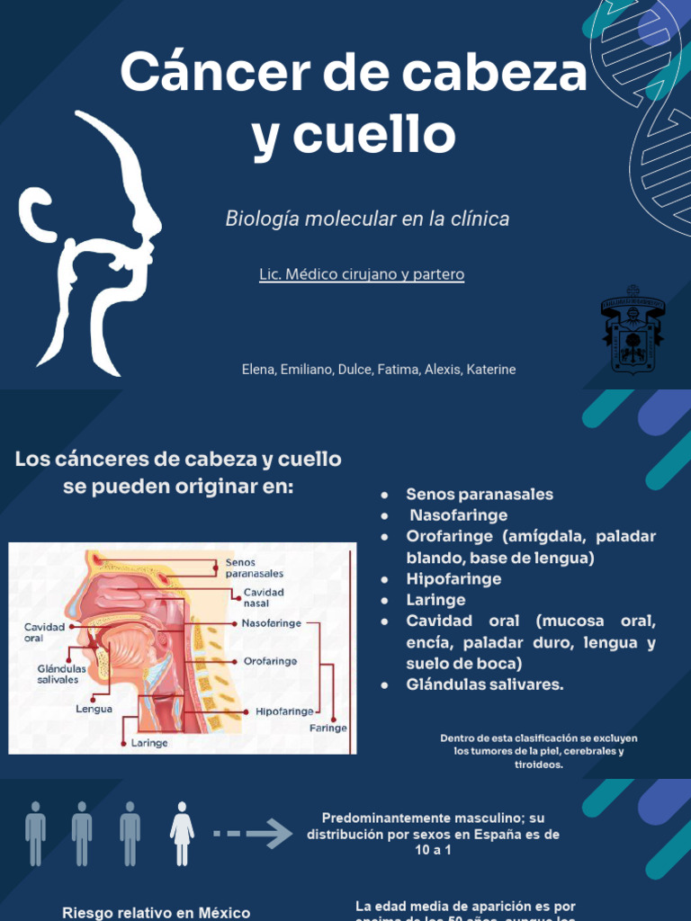 Cáncer de cabeza y cuello. | PDF | Carcinogénesis | Sistema inmune