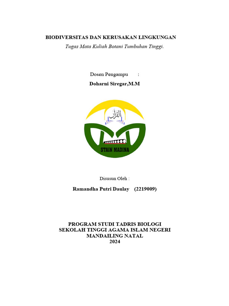 Makalah Biodiversitas | PDF