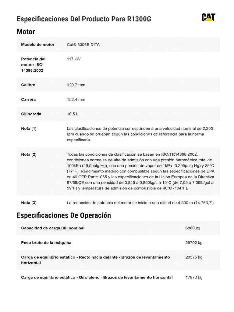 Manual Técnico Del R1300G | PDF