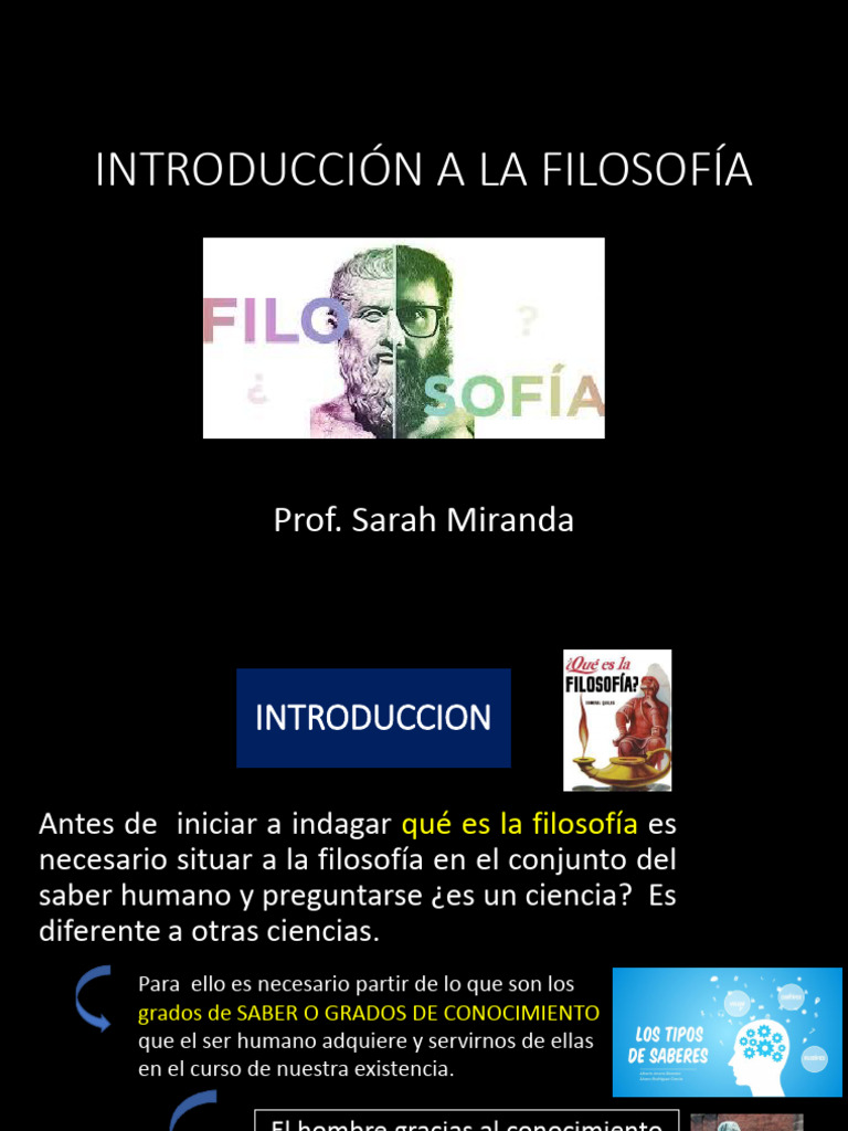 Introduccion A La Filosofia-1 | Descargar gratis PDF | Conocimiento | Realidad