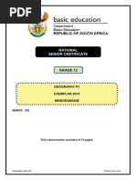 Geography Grade 12 March 2025 Final Memo | PDF | Flood | Oceans