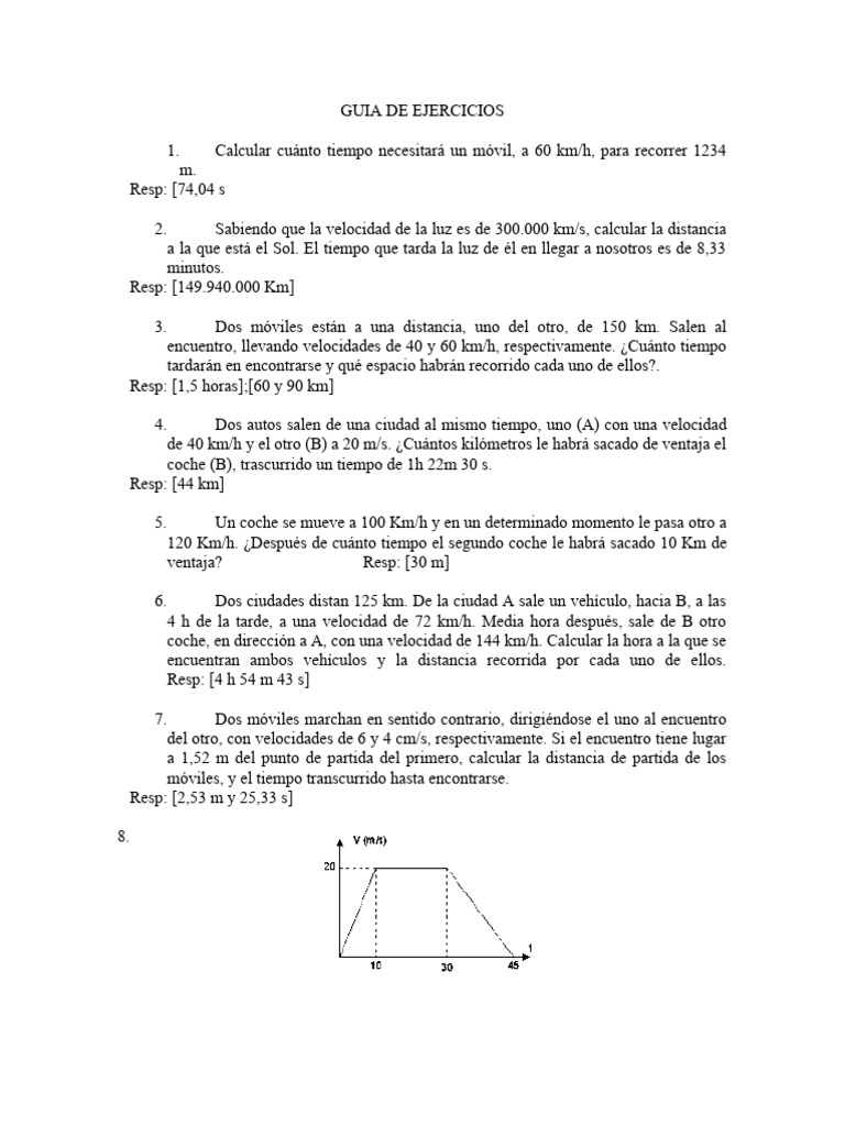 Ejercicios Cinematica III | PDF | Aceleración | Velocidad