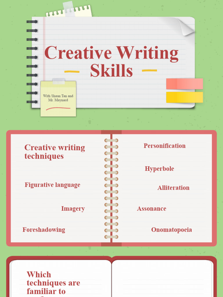 Creative Writing Techniques Explained | PDF | Metaphor | Vocabulary