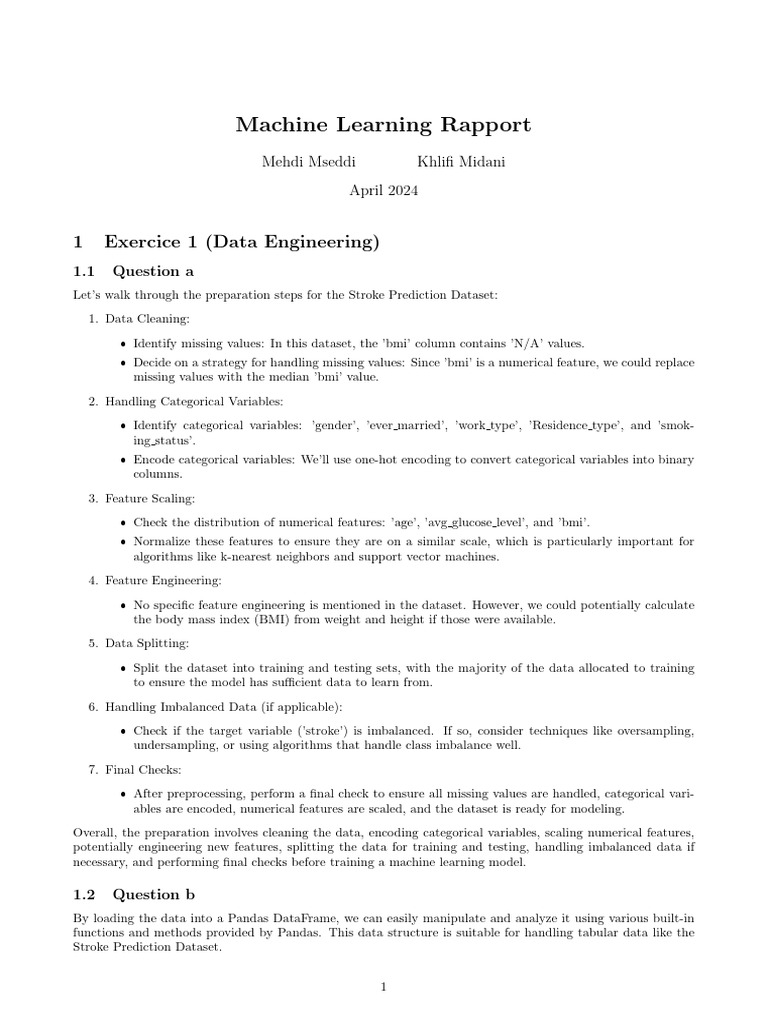 Rapport | PDF | Principal Component Analysis | Data Analysis