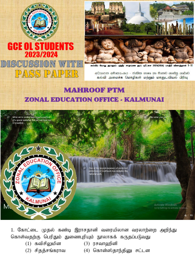 2024 O/L History Pass Paper Insights | PDF | Science & Mathematics