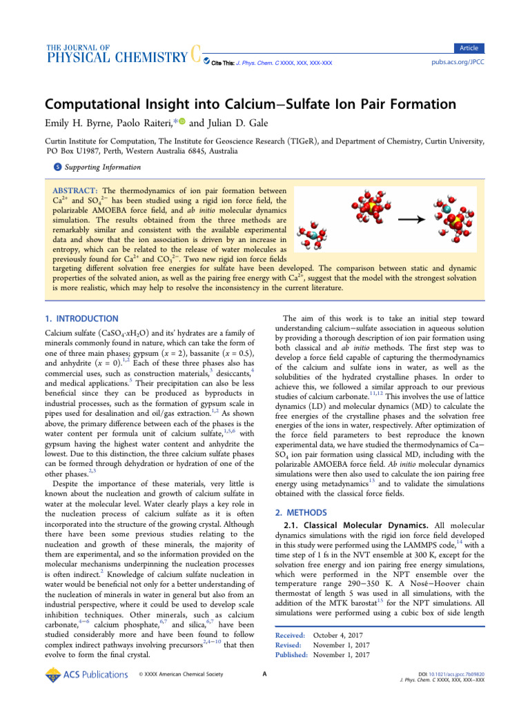 Byrne 2017 | PDF | Solvation | Force Field (Chemistry)