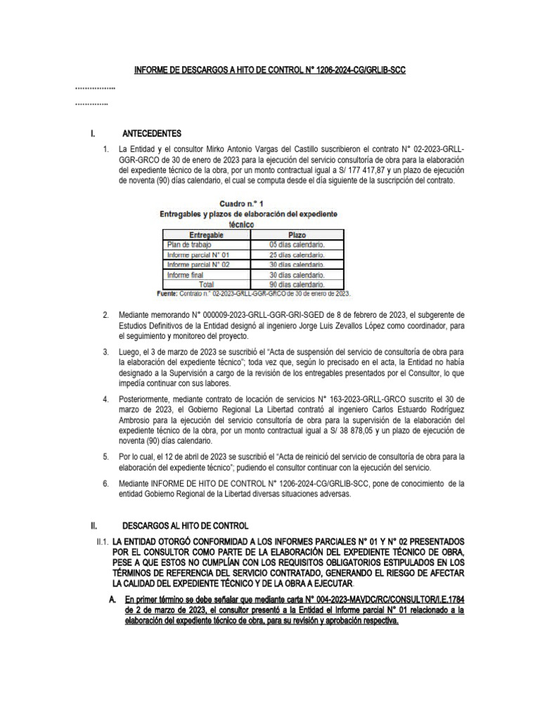 Análisis de Hitos de Control en Obra | PDF | Fundación (Ingeniería ...