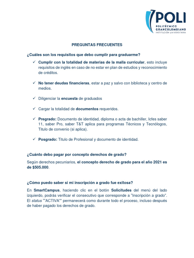 Requisitos y Proceso de Graduación | PDF