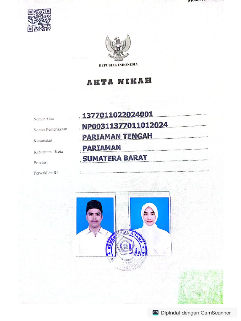 Akta Nikah Februari 2024 | PDF