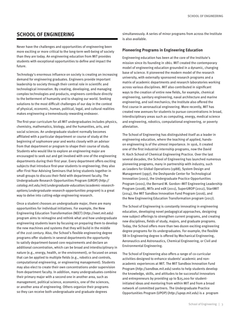 Engineering | PDF | Engineering | Massachusetts Institute Of Technology