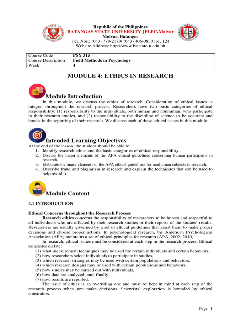 Module 4 | PDF | American Psychological Association | Institutional ...