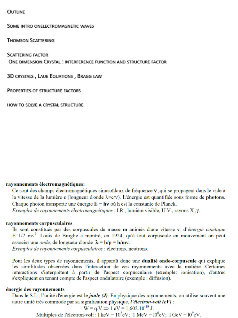 Diffraction Lecture Lome Pdf Crystal Structure Neutron