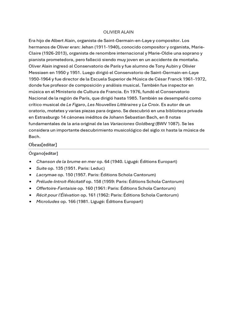Olivier Alain | PDF