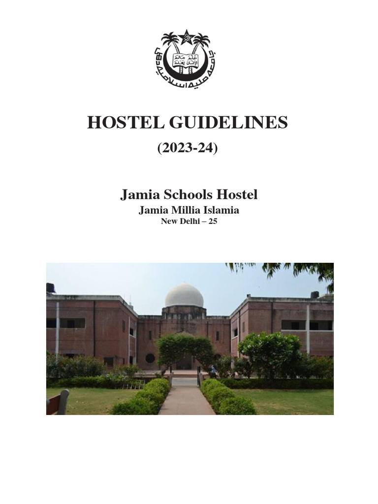 Hostel School Guideline 2023 24 Pdf